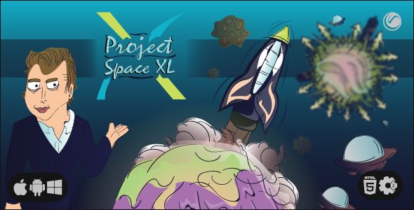 Project Space XL | HTML5 Construct Game - code.market