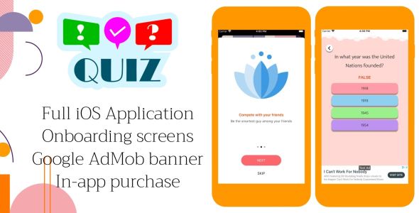Quiz Time - Full iOS Application - code.market