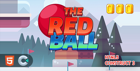Red Ball Brick Breaker HTML5 Construct 3 Game - code.market