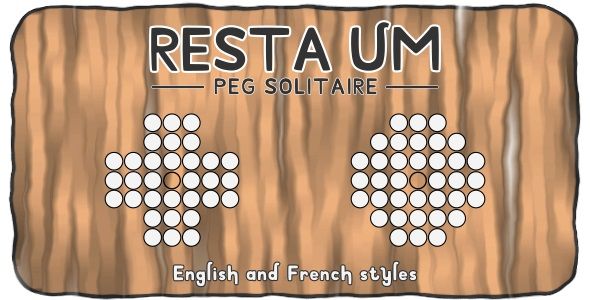 Resta Um (Peg Solitaire Puzzle) - HTML5 Board game - code.market
