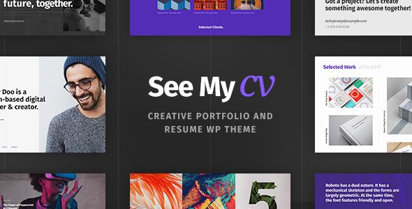 See My CV - Resume & vCard WordPress Theme - code.market