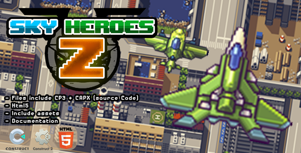 Sky Heroes Z - C3P I CAPX I HTML5 Game - code.market