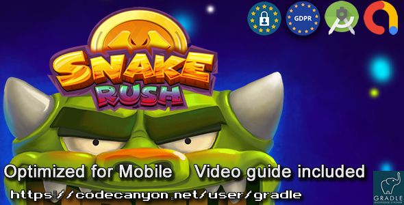 Snake Rush (Admob + GDPR + Android Studio) - code.market