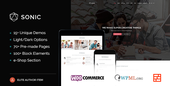 Sonic - Responsive & Multipurpose WordPress Theme - code.market