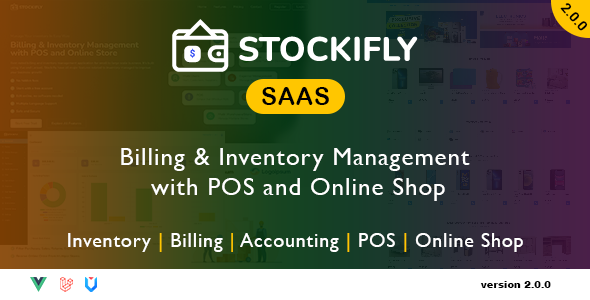 Stockifly SAAS - Billing & Inventory Management with - code.market