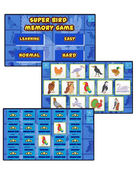 Super Birds Memory - HTML5 Mobile Game - code.market