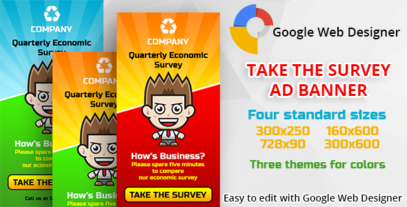 Take The Survey Ad Banner - code.market