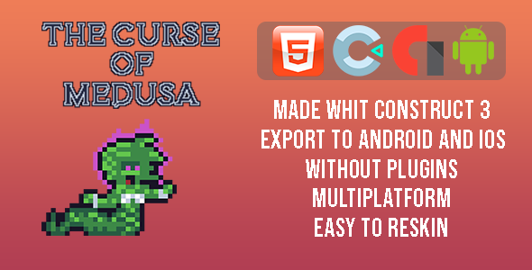 The curse of Medusa - Template for Construct 3 - code.market