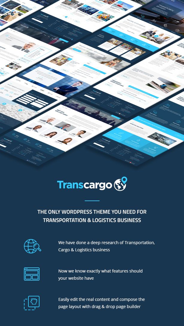 Transcargo - Transportation WordPress Theme for Logistics - code.market