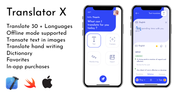 Translator X | iOS Translator App - code.market