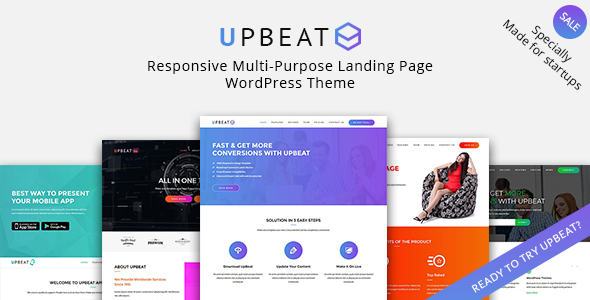 Upbeat - Multi-Purpose Landing Page WordPress Theme - code.market