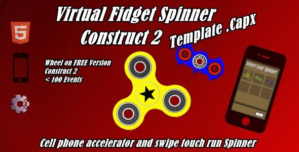 Virtual Fidget Spinner | Construct 2 - Template(.capx) - code.market