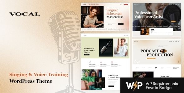 Vocal - Singing & Voice Artist WordPress Theme - code.market