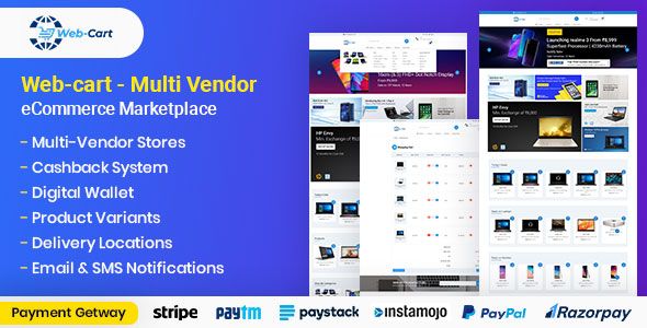 Web-cart - Multi Vendor eCommerce Marketplace - code.market