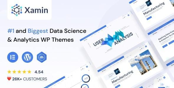 Xamin - Data Science & Analytics SaaS WordPress Theme - code.market Xamin - Data Science & Analytics SaaS WordPress Theme - code.market