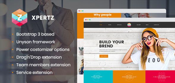 XpertZ - Corporate Multipage WordPress theme - code.market