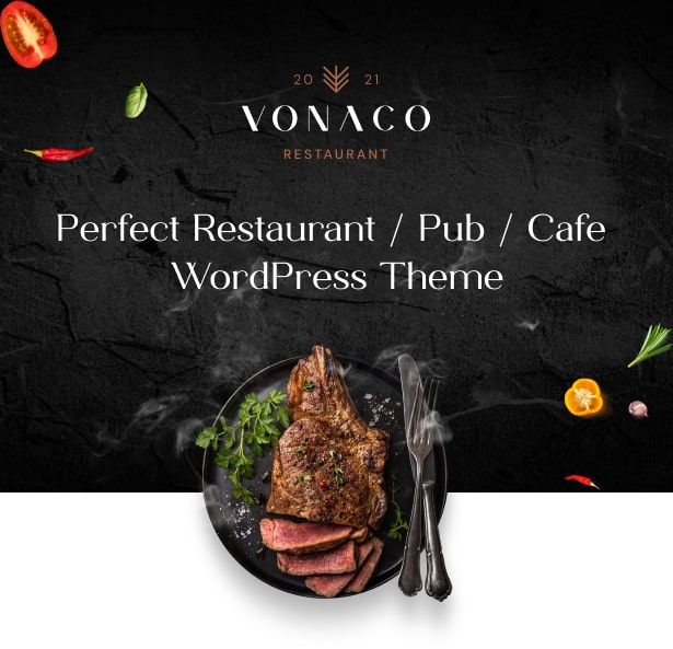 Vonaco - Restaurant & Coffee Shop WordPress Theme - code.market