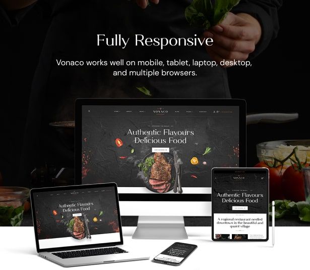 Vonaco - Restaurant & Coffee Shop WordPress Theme - code.market