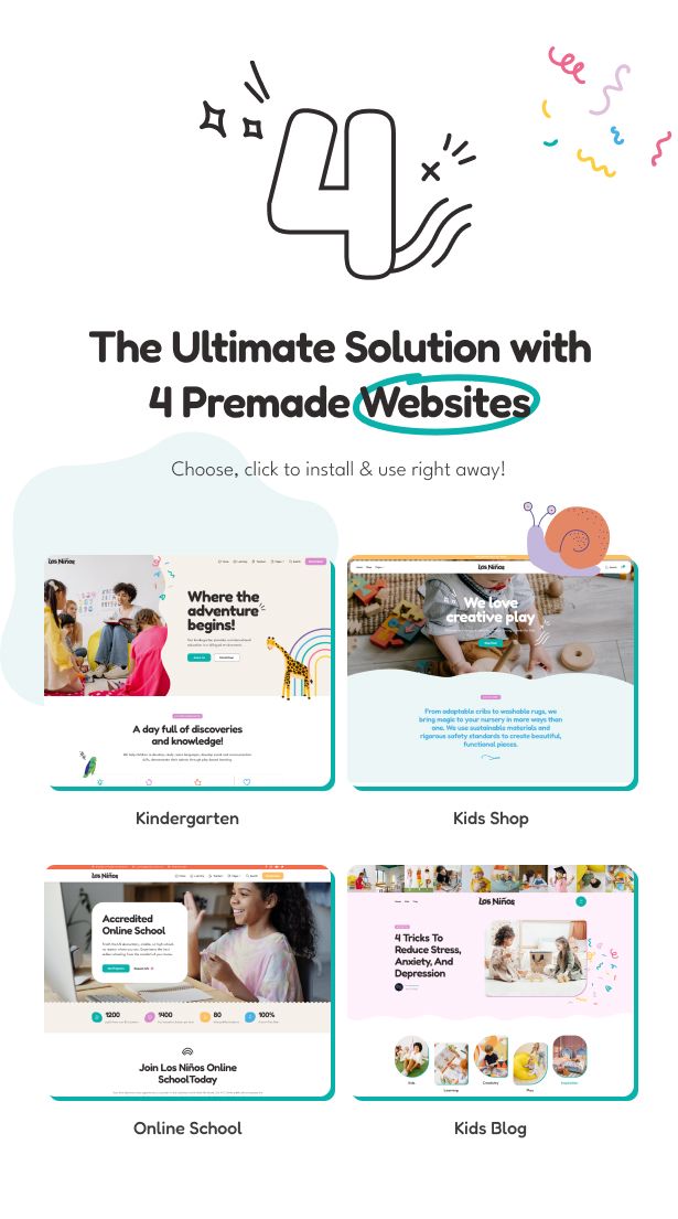 Los Ninos - Children Education WordPress Theme - code.market