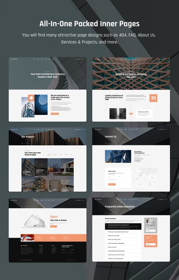 Arcov - Architecture Interior WordPress Theme - code.market