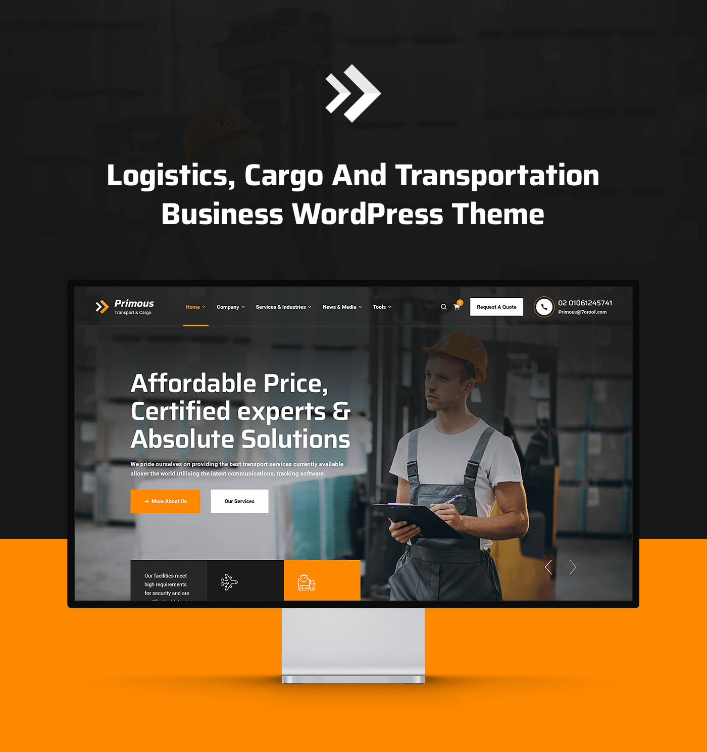 Primous - Logistics Cargo & Transport WordPress Theme - code.market