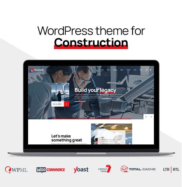 Konstrakt - WordPress Theme for Construction - code.market