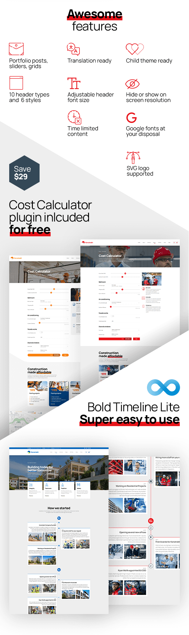 Konstrakt - WordPress Theme for Construction - code.market