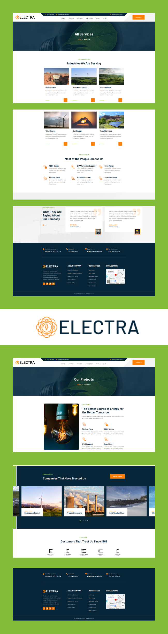 Electra - Solar & Renewable Energy Theme - code.market