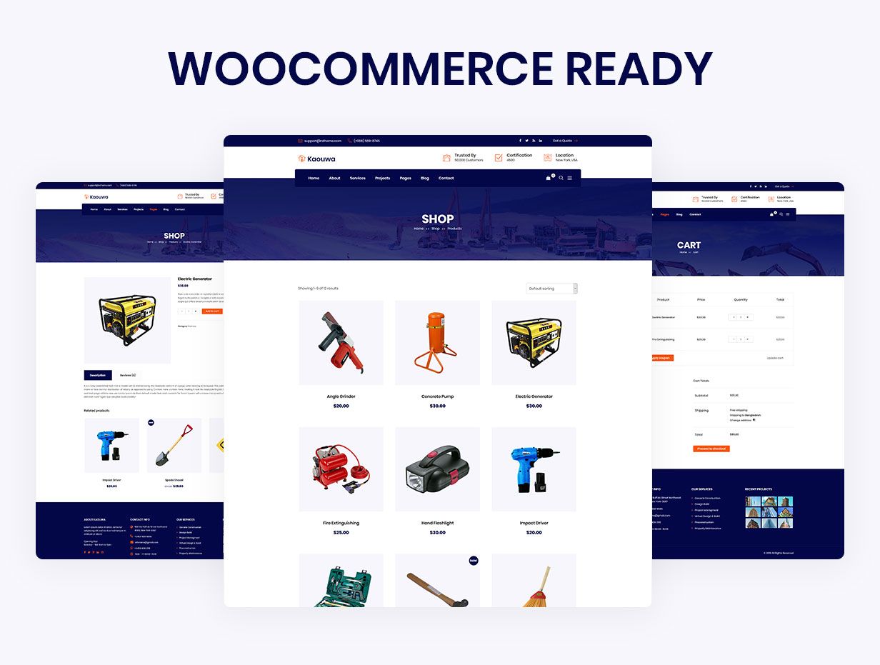 Kaouwa - Construction Building WordPress Theme - code.market