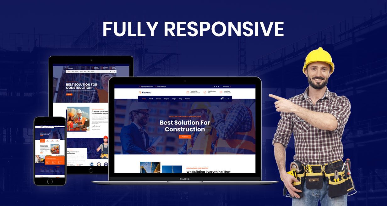 Kaouwa - Construction Building WordPress Theme - code.market