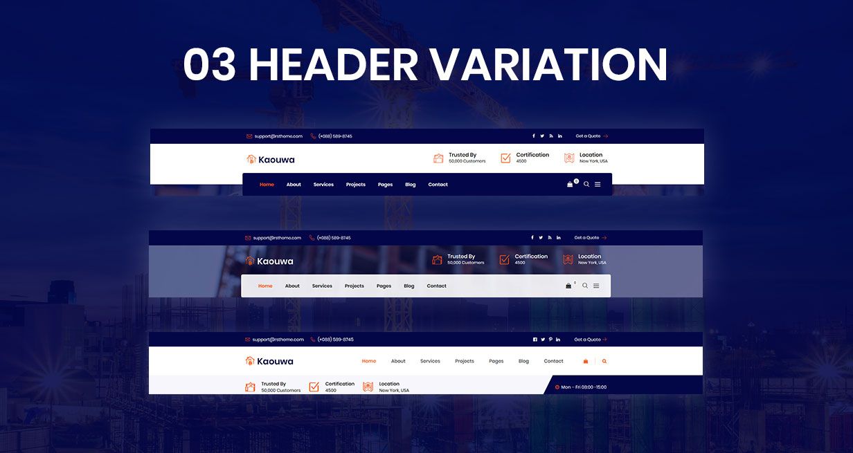 Kaouwa - Construction Building WordPress Theme - code.market