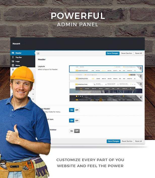 Nocont - Construction & Building WordPress Theme - code.market