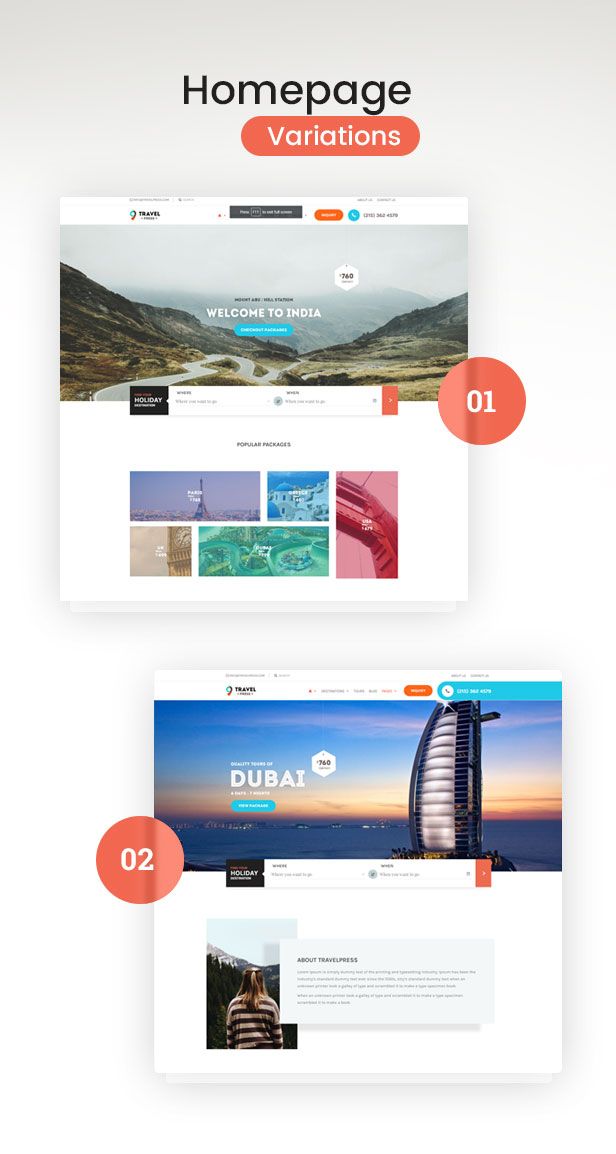 Travel Agency WordPress Theme - code.market