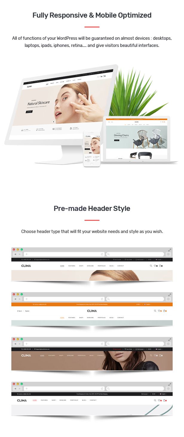 Clima - Responsive WooCommerce WordPress Theme - code.market
