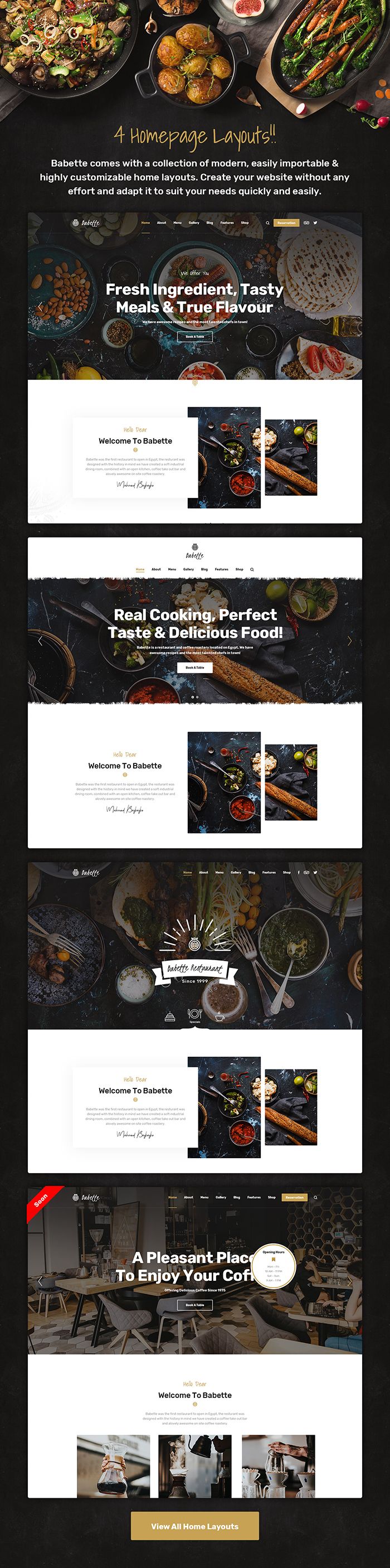 Babette - Restaurant & Cafe WordPress Theme - code.market