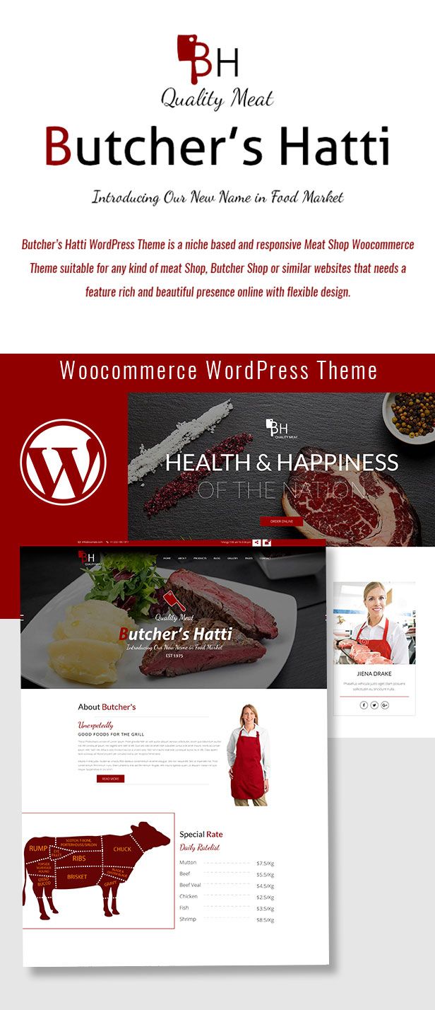 Butcher's Hatti - Butcher & Meat Shop Woocommerce WordPress Theme - code.market