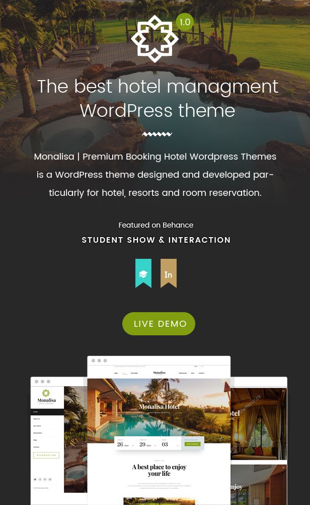 Monalisa | Hotel & Resort WordPress Theme - code.market