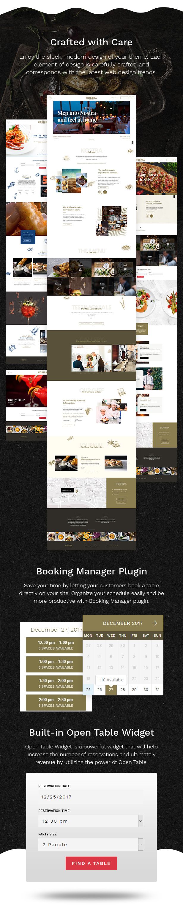 Nostra - An Elegant Cafe & Restaurant WordPress Theme - code.market