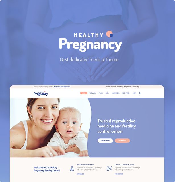 Healthy Pregnancy - Health & Medical WordPress Theme - code.market