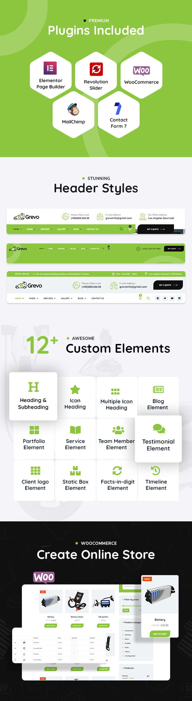 Grevo - Electric Mobility Services WordPress Theme - code.market