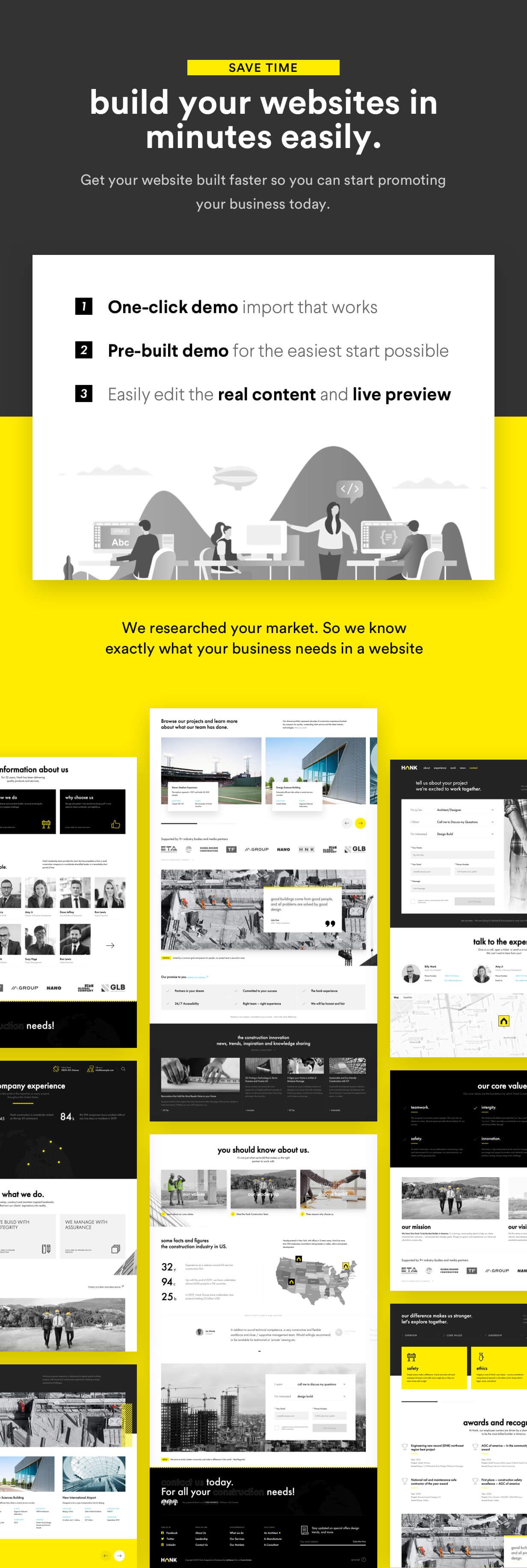 Hank - Construction WordPress theme - code.market