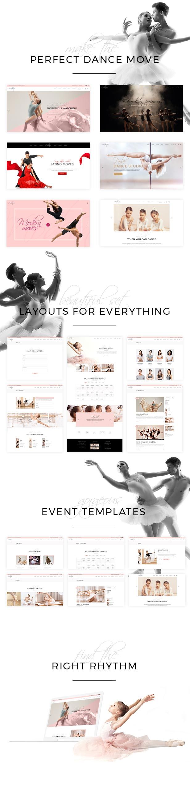 Arabesque - Modern Ballet School and Dance Studio Theme - code.market