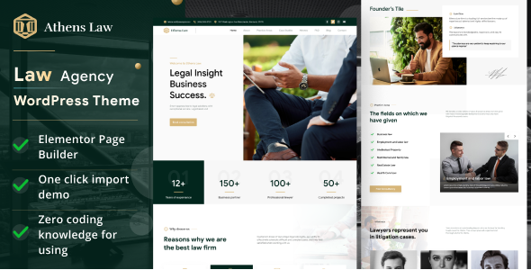 Athens - Law Agency WordPress Theme - code.market