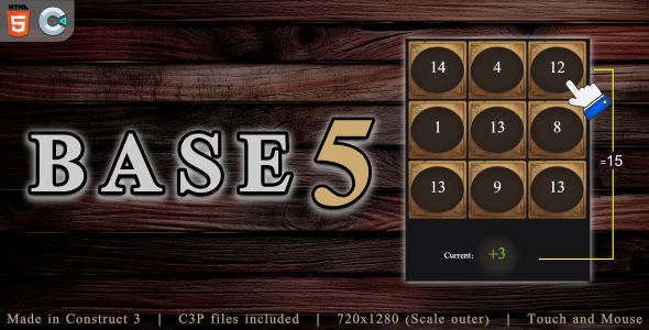 Base 5 - HTML5 Math game - code.market