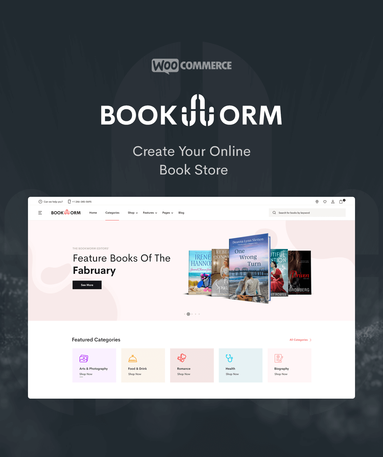Bookworm - Bookstore & Bookshop WooCommerce Theme - code.market