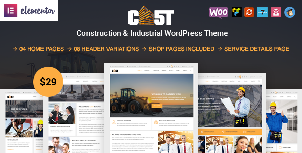 Cast - Construction & Industrial Responsive WordPress Theme - code.market