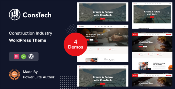 Constech - Construction WordPress Theme - code.market