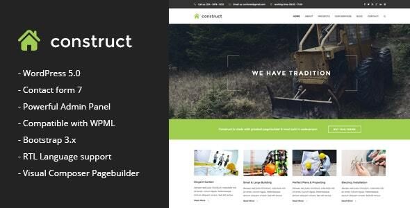 Construct - Construction & Business WordPress Theme - code.market