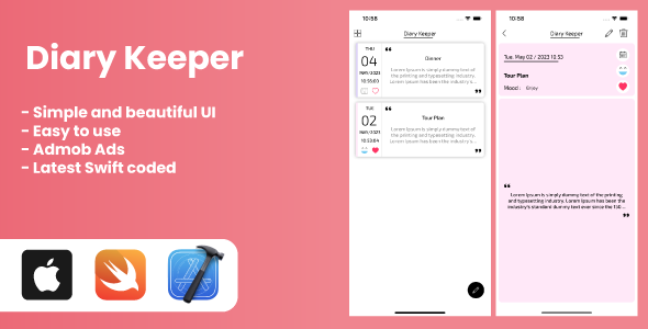 Diary and Notes Keeper - iOS - code.market