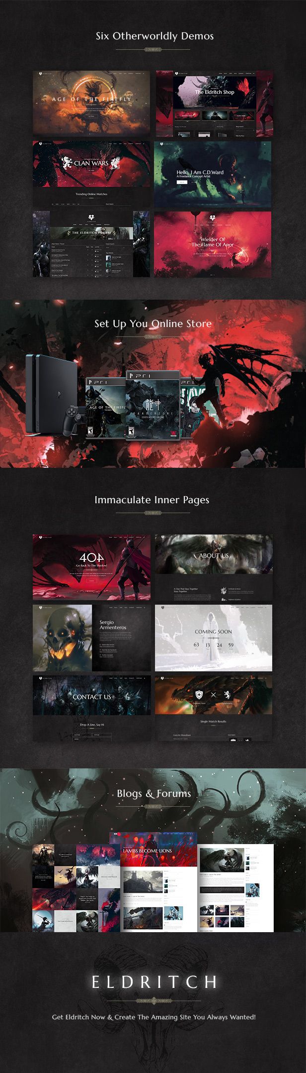 Eldritch - Epic Theme for Gaming and eSports - code.market